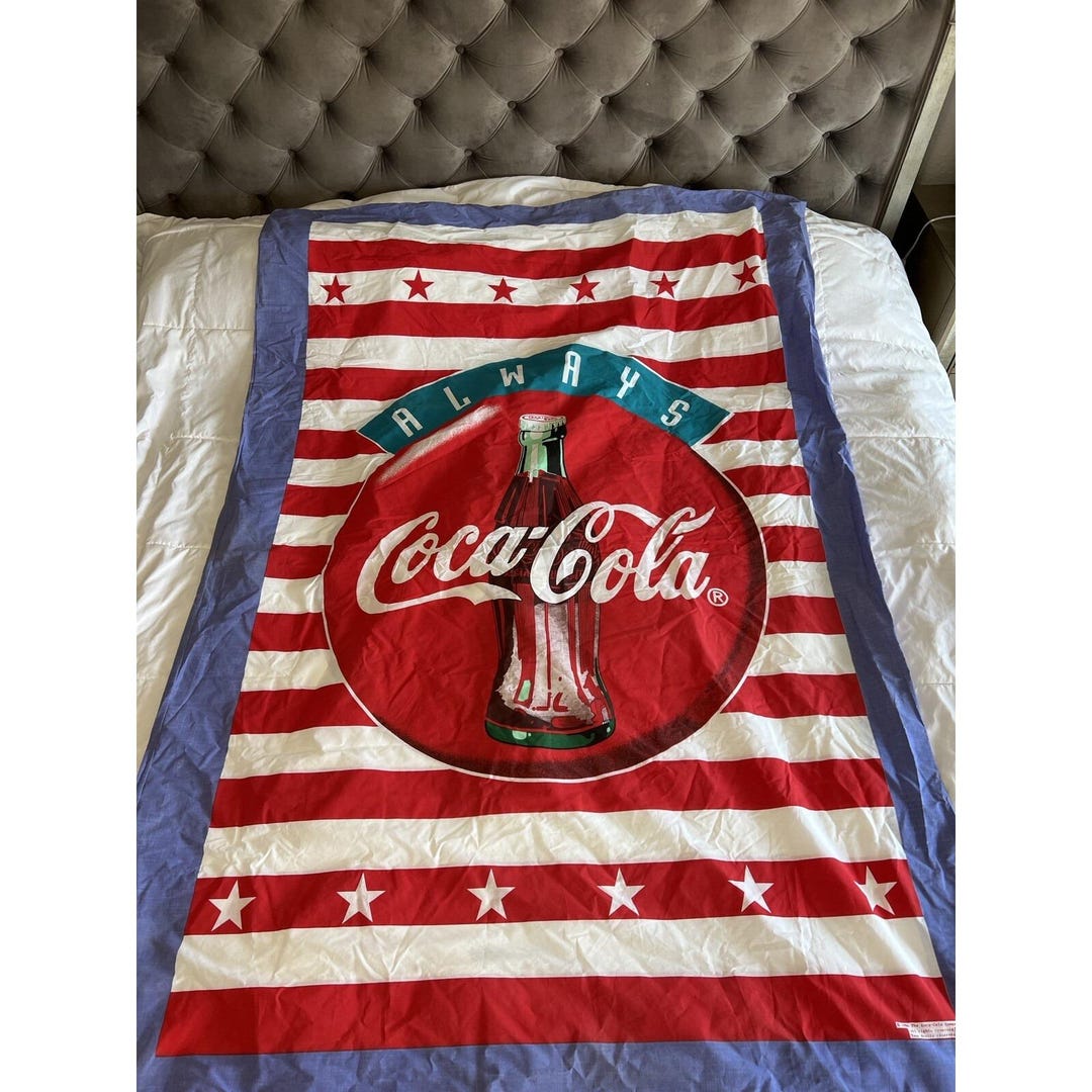 Vintage Retro 1994 Coca Cola Duvet Cover Single Twin Made in England - Etsy
