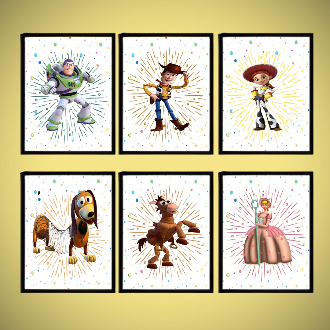 Space Ranger Hero Digital Watercolor Decal Set of 6, Printable Cartoon ...