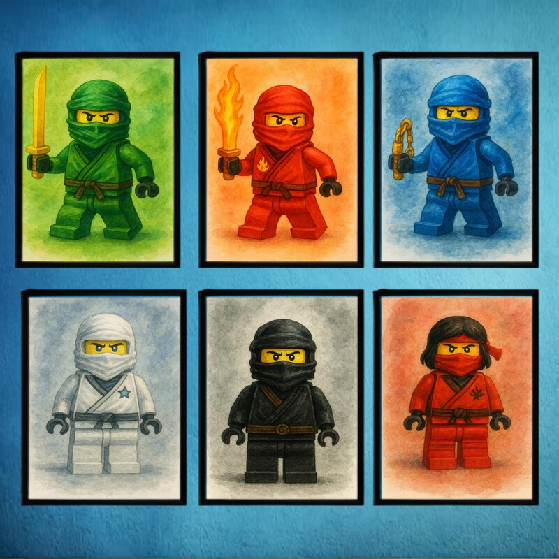 Digital Ninjago Wall Art - Etsy