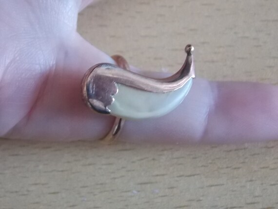 Victorian 9ct Rose Gold Indian Raj Stone Ring UNUS… - Gem