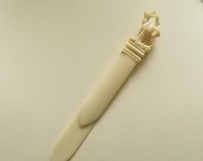 Antique Carved Ivory Stag Bookmark-beautifully CARVED - Etsy