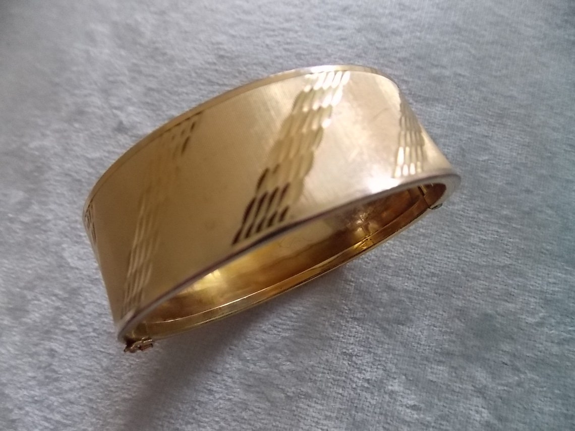 Vintage A D Andreas Daub Bracelet Bangle Amerikaner Gold - Etsy UK