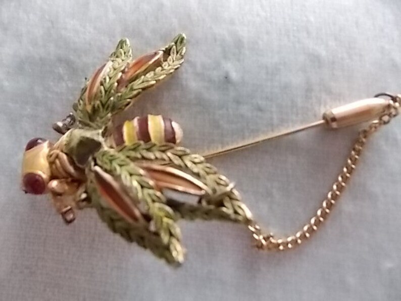Vintage Enamel Kramer Bug Insect Stickpin Brooch Pin Big WOW - Etsy