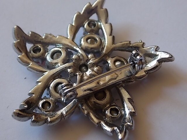 Vintage Blue Pink Glass Star Brooch Pin - Etsy