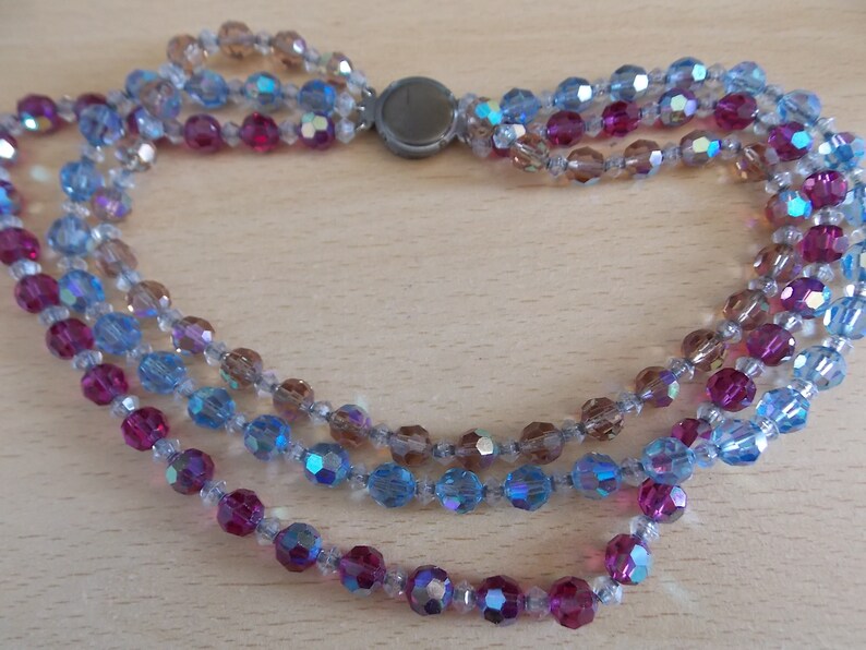 Vintage Crystals Three Row Victorian Coin Clasp Fancy | Etsy