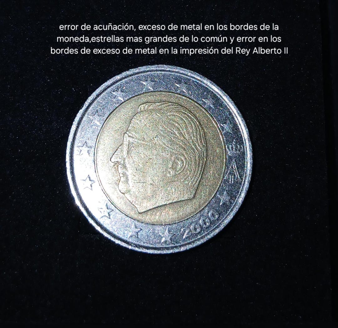 Rare Error 2 Euro Coin, Unique Due to Its Minting and Printing Errors ...