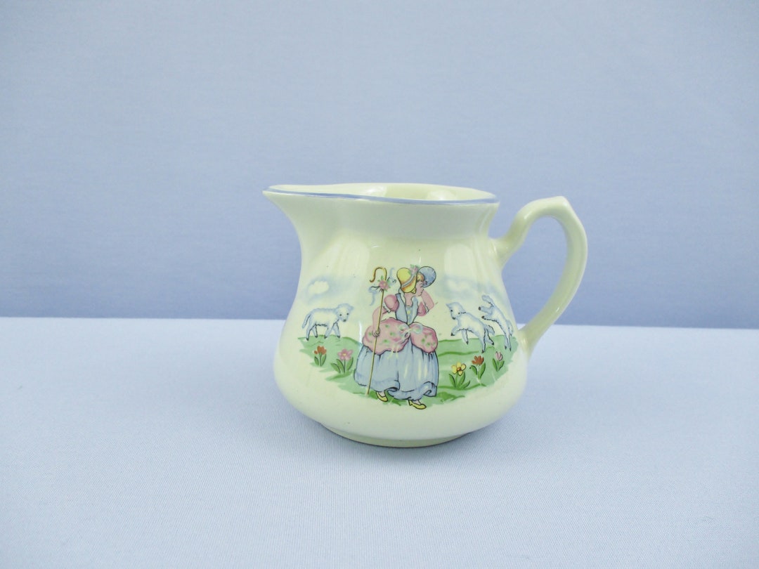 Hall Pottery USA Nursery Rhyme Creamer Little Bo Peep - Etsy