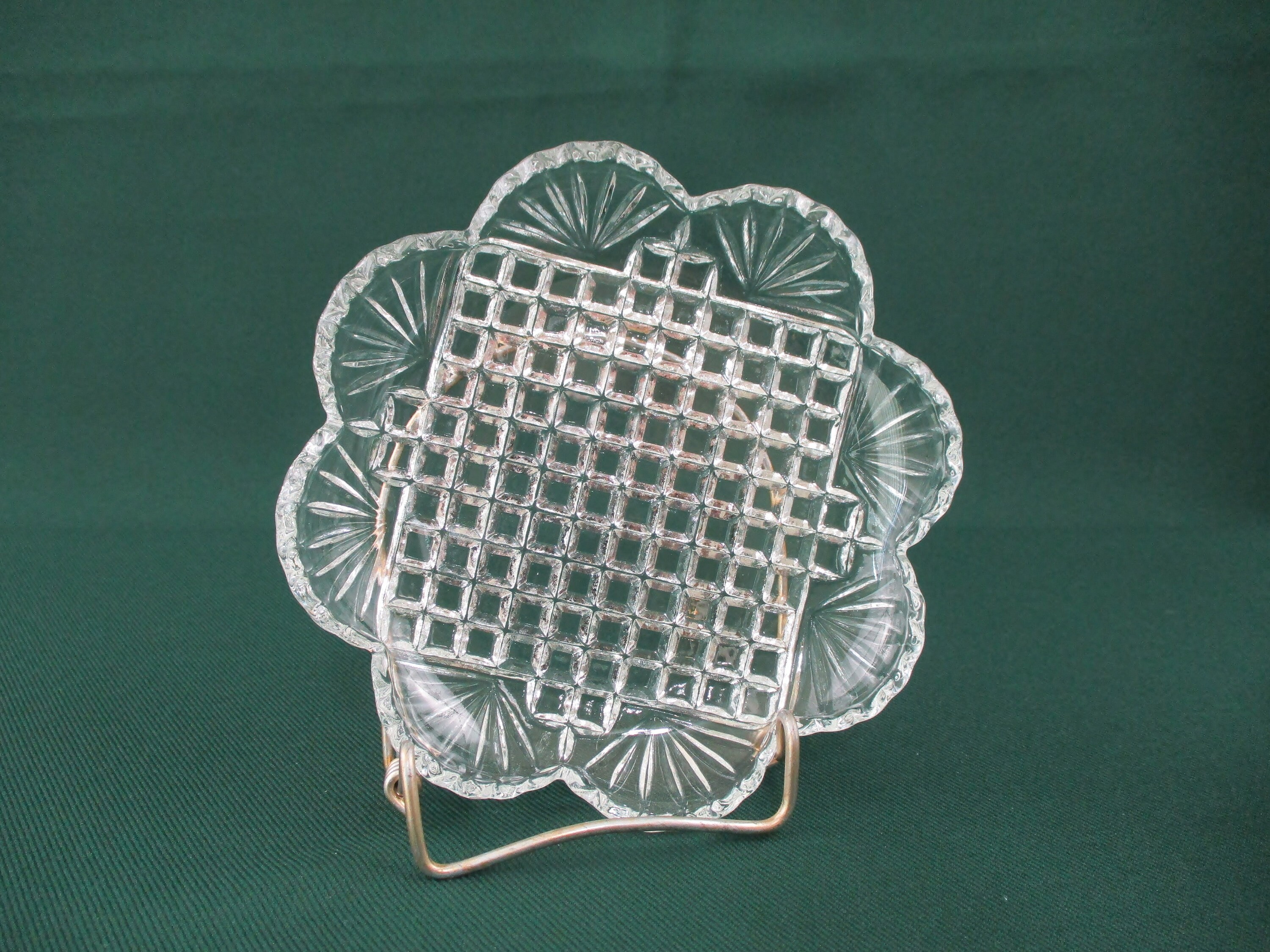Antique EAPG Pressed Glass Diamond Pointe Covered Butter Dish - Etsy