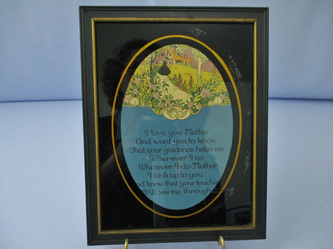 Vintage Framed Mother Motto - Etsy