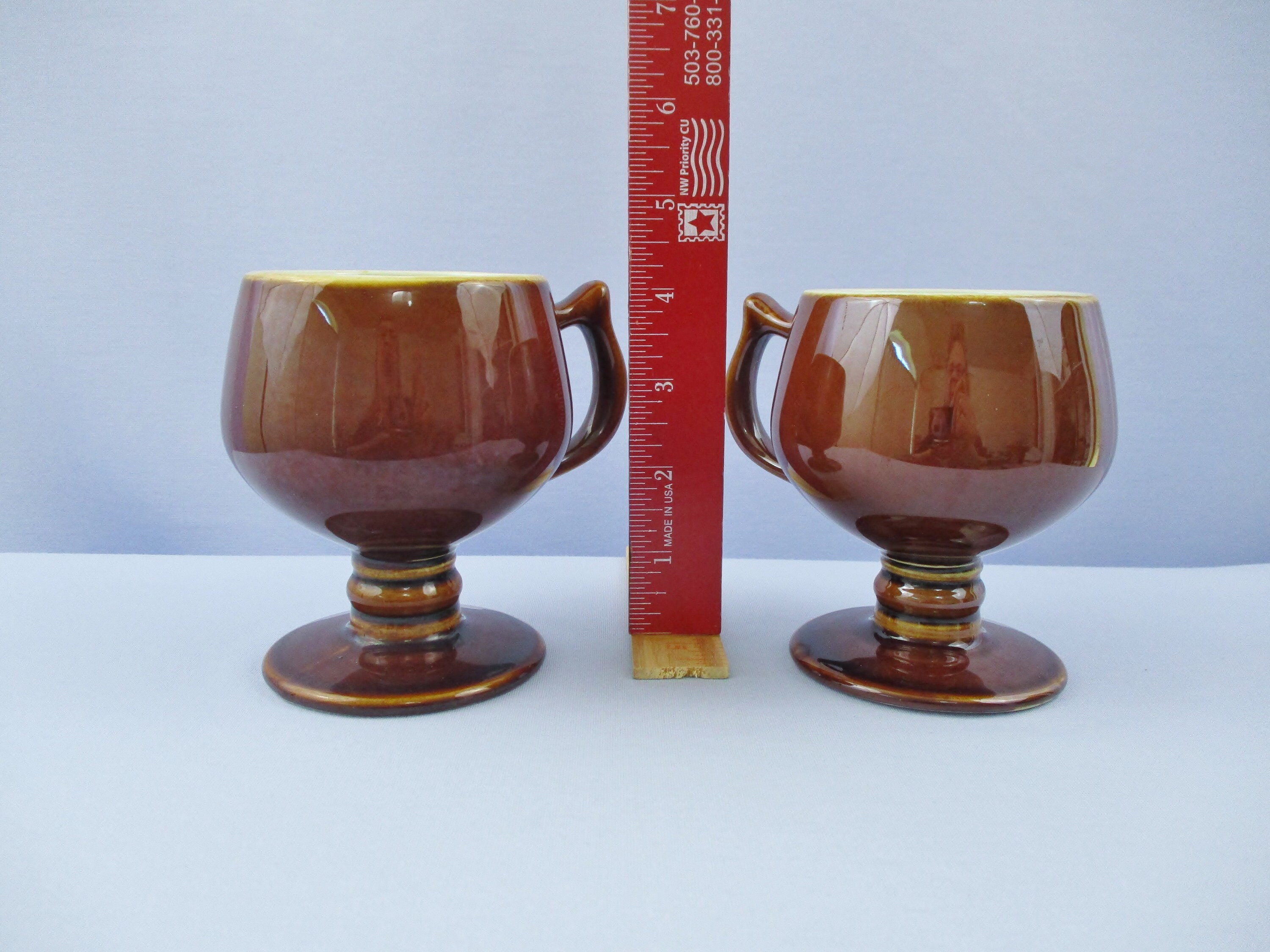 Pair of Hall Pottery Coffee Cups Made in USA Pattern #2274 - Etsy