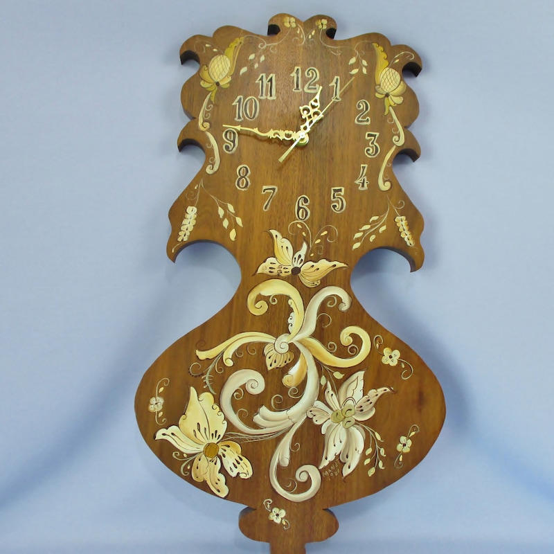 Hand Painted Clock - Etsy