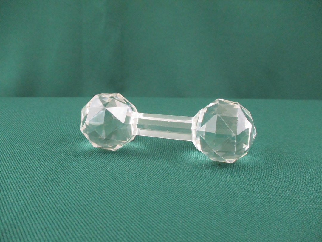 Vintage Etched and Cut Crystal Knife Rest #2 - Etsy
