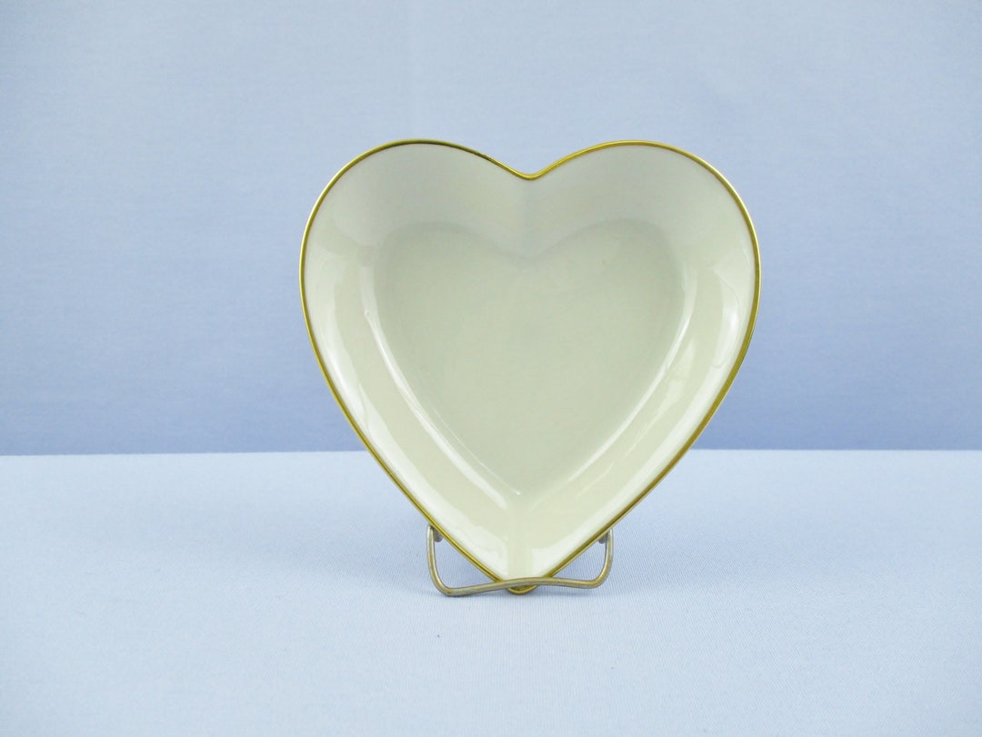 LENOX USA Heart Shaped Candy Nut or Pin Dish Tray - Etsy