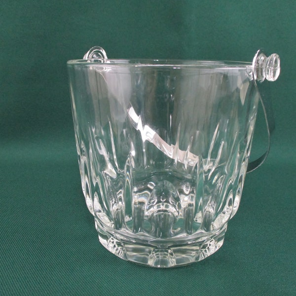 Clear Glass Bucket With Handle - Etsy