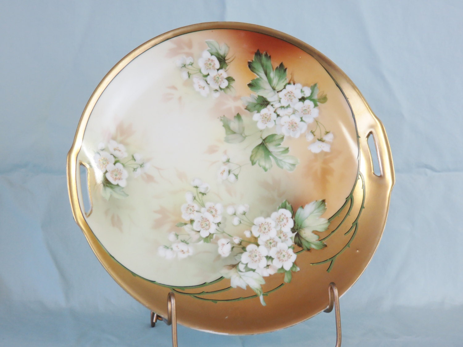 Beautiful R.S. Germany Handled Cake Plate | Etsy