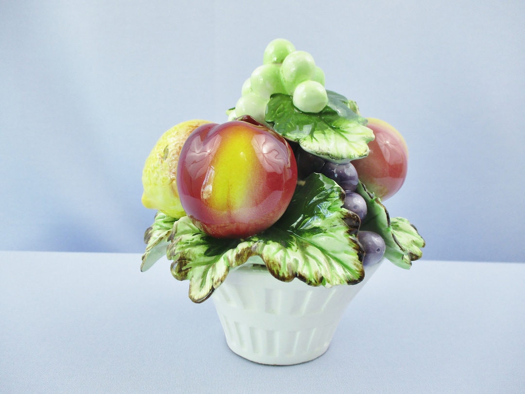 Lefton Japan Ceramic Fruit Display Centerpiece Compote - Etsy