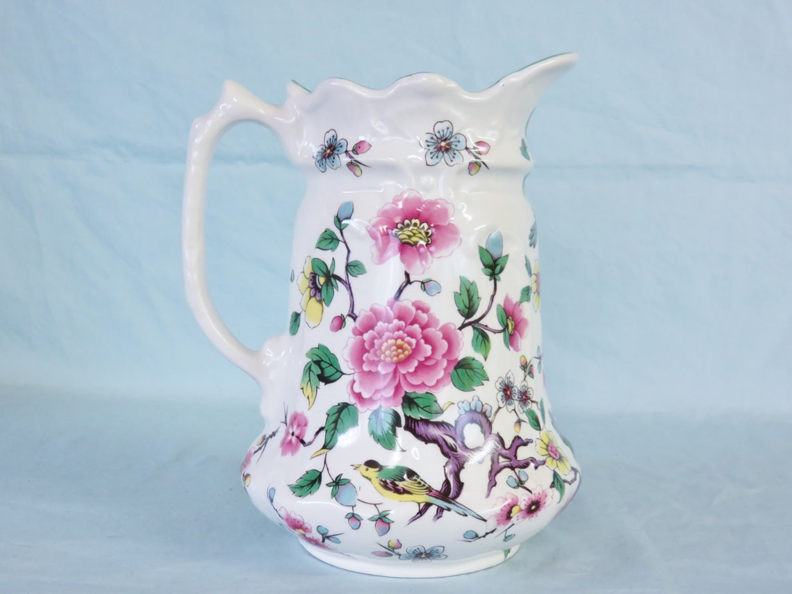 Old Foley Chinese Rose Milk Pitcher | Etsy