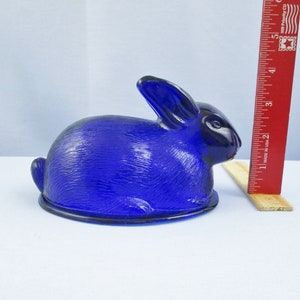 Cobalt Blue Rabbit Lid to Nesting Dish - Etsy