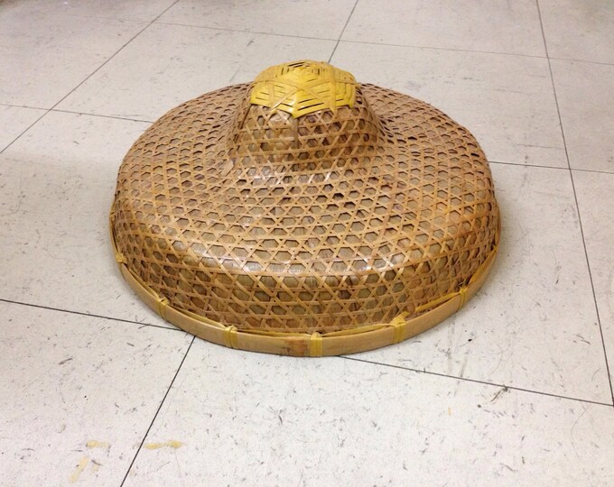 Hong Kong Fisherman's Hat, Chinese Bamboo Fishermen/farmer Hat. - Etsy