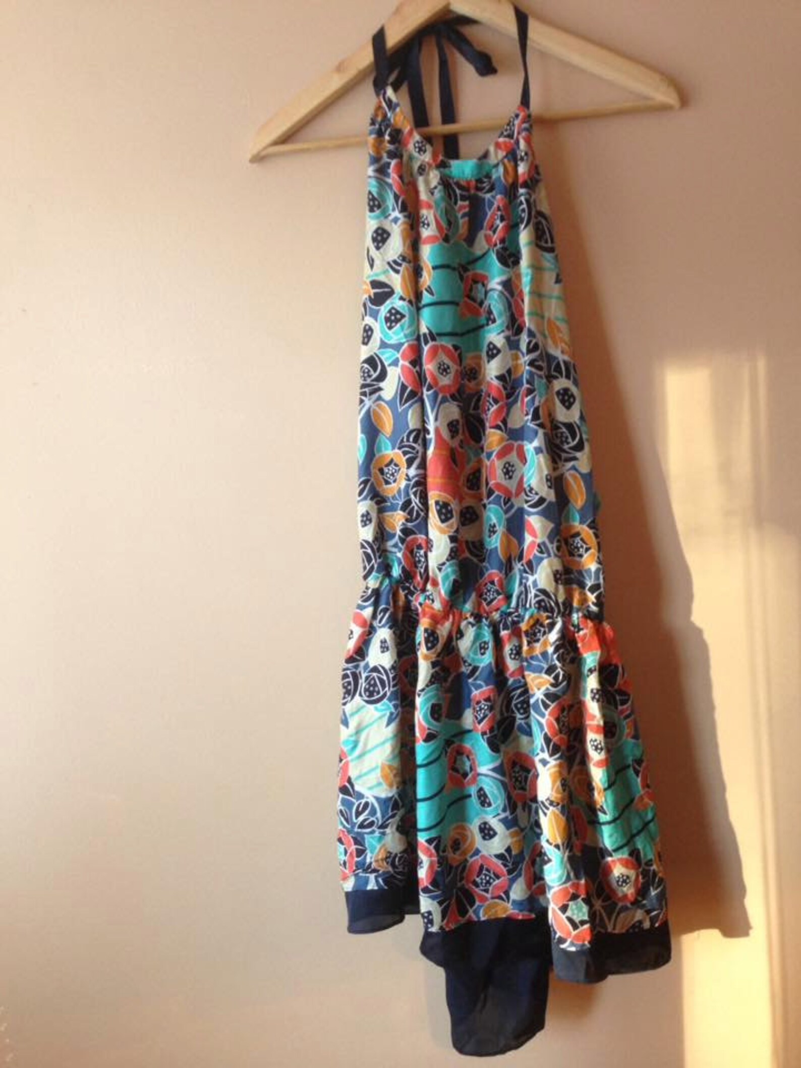 Silk Patterned Summer Dress/ Cocktail Dress Size Small - Etsy