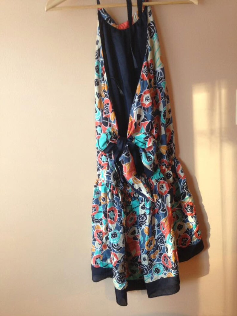 Silk Patterned Summer Dress/ Cocktail Dress Size Small - Etsy