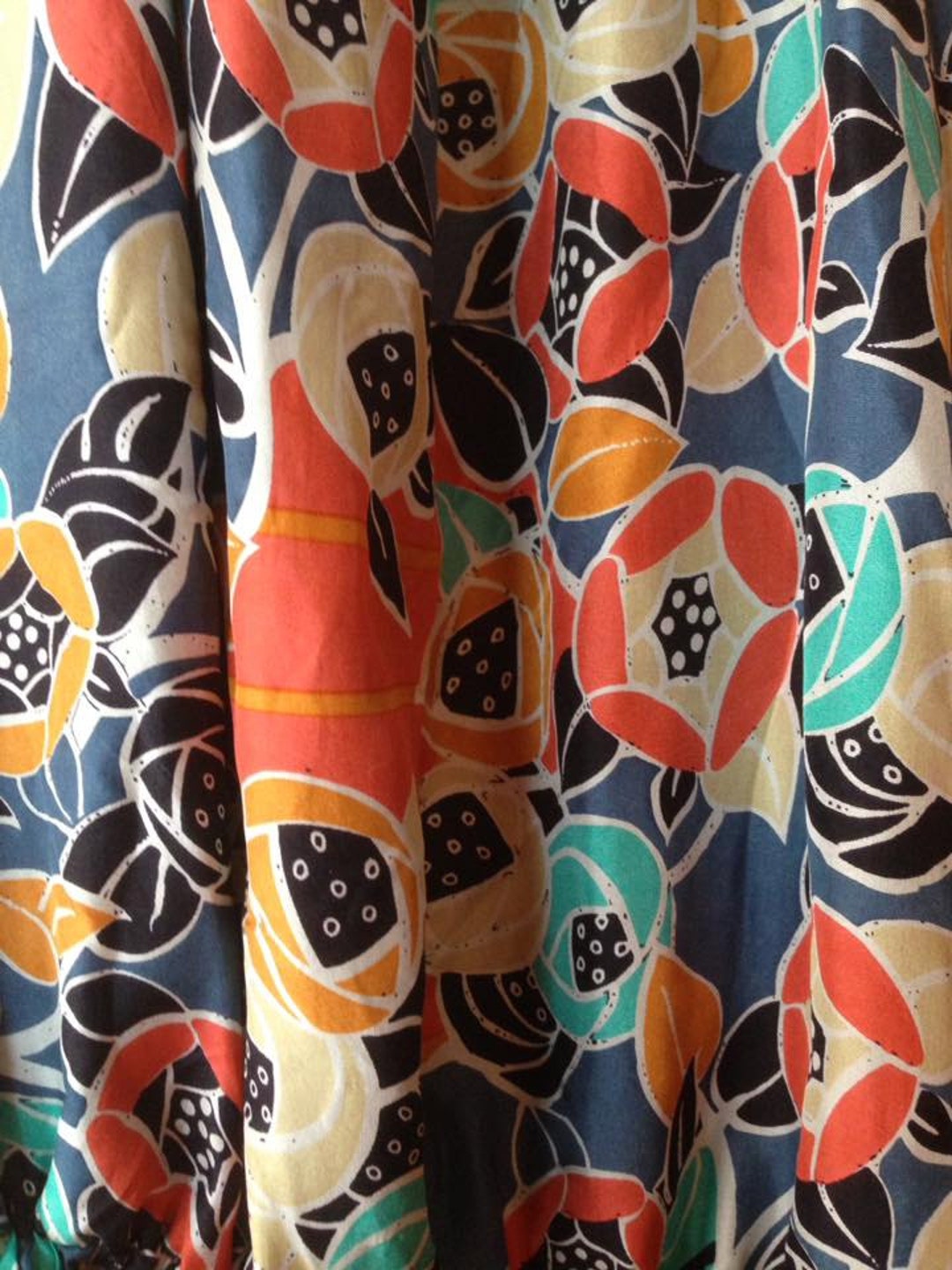 Silk Patterned Summer Dress/ Cocktail Dress Size Small - Etsy