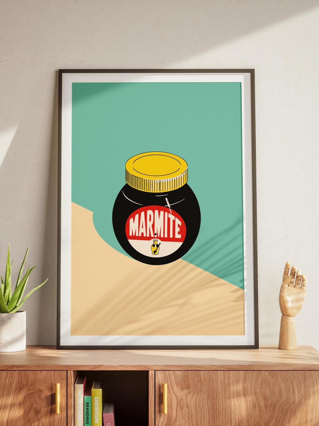 Retro Marmite Jar Print, Pop Art Kitchen Wall Decor - Etsy