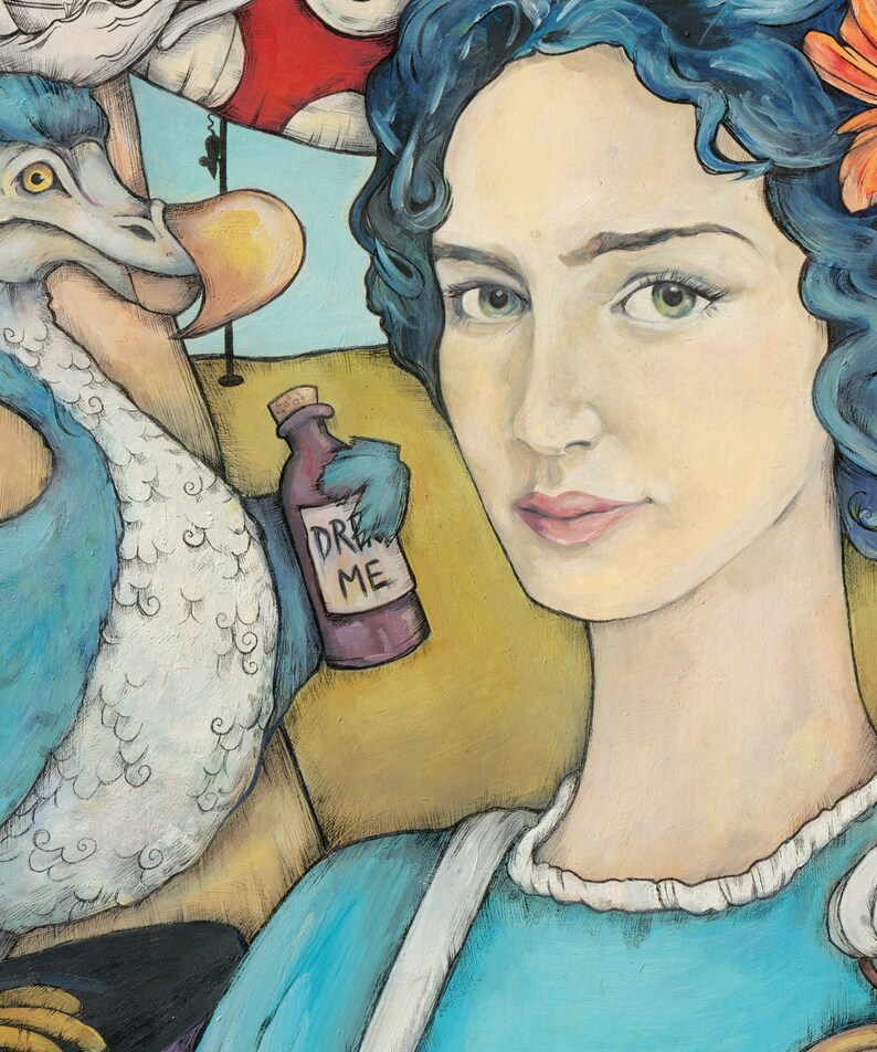 Alice Limited Edition Framed Signed Print With Hand Gold Leaf - Etsy