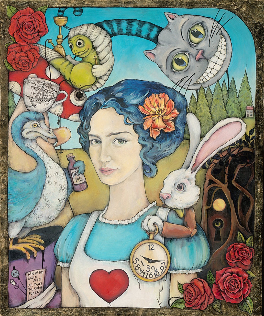 Alice, Limited Edition Framed Signed Print With Hand Gold Leaf Detail ...