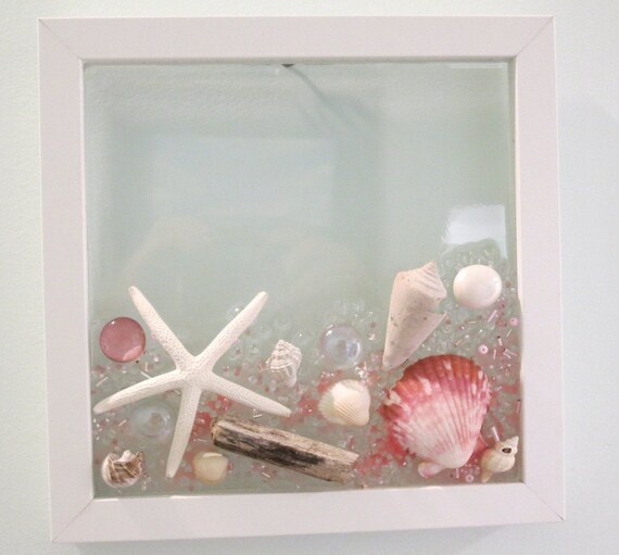 Coastal Pink Sea Shell Wall Art - Etsy