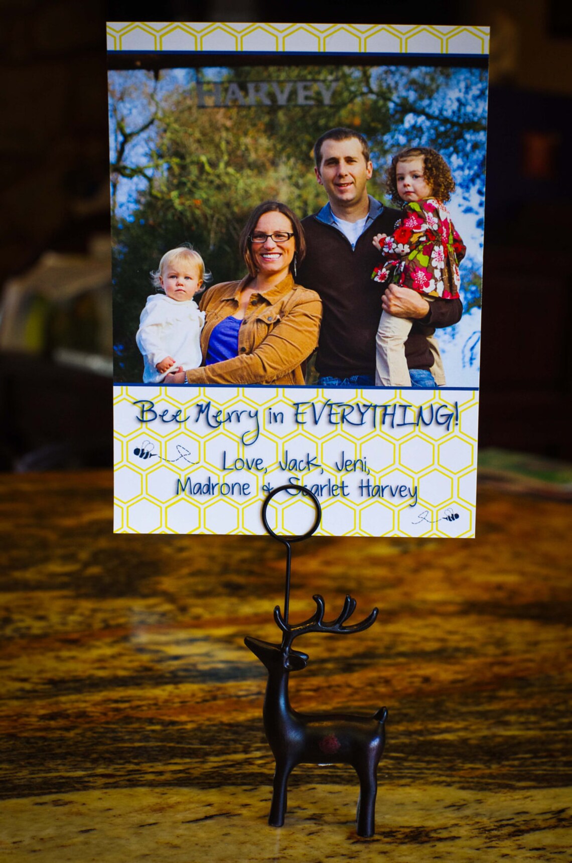 5 X 7 Bee Merry Card You Create Using Photoshop or I'll | Etsy