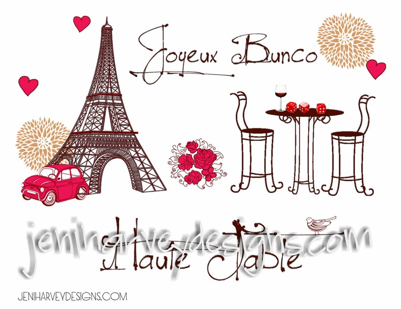 Complete Paris Bunco Set - Etsy