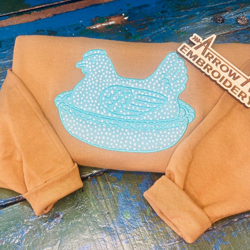 Hen in a Nest Embroidery - Etsy