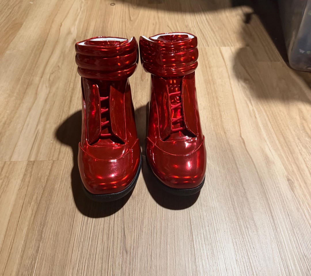 Maison Margiela Future Metallic Red Boots | Size 44 | Patent Gloss High ...