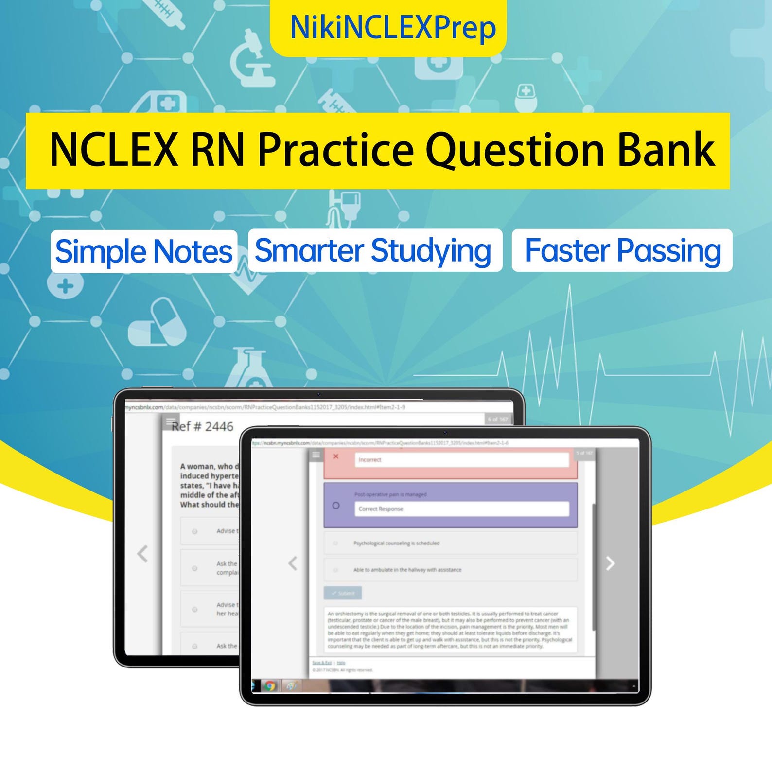 NCLEX RN 5000+ Practice Question Bank 2026 With Rationales | Nursing ...