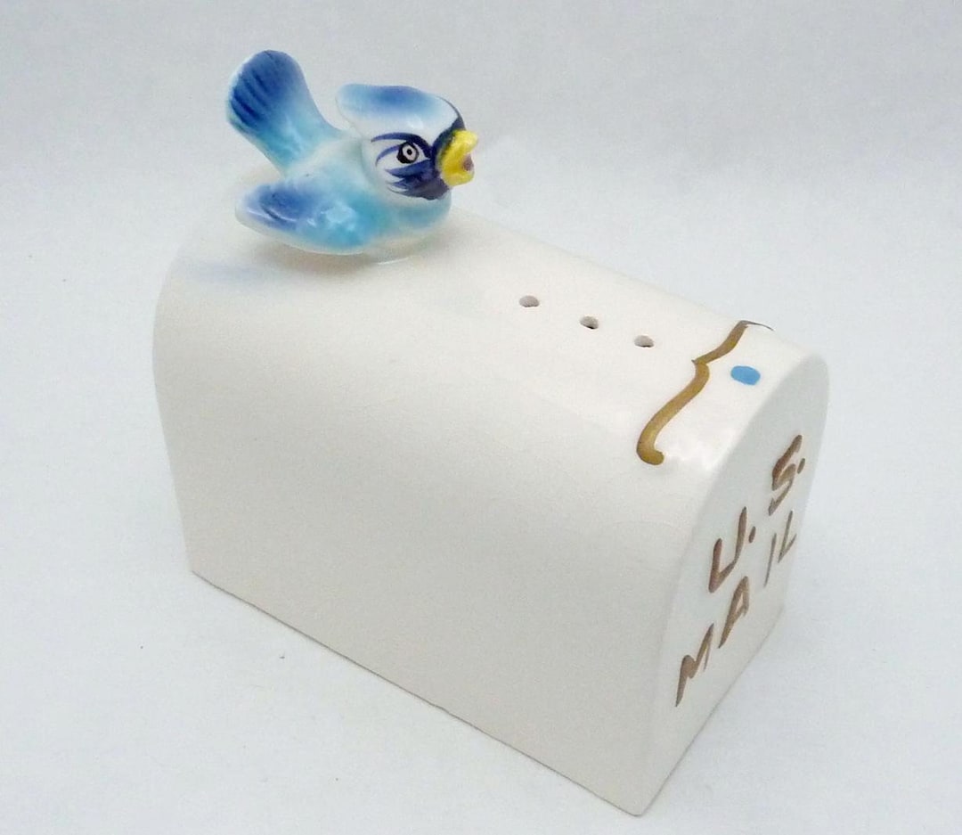 Vintage Made in Japan Enesco Blue Jay US Mail Large Shaker 26866LK - Etsy