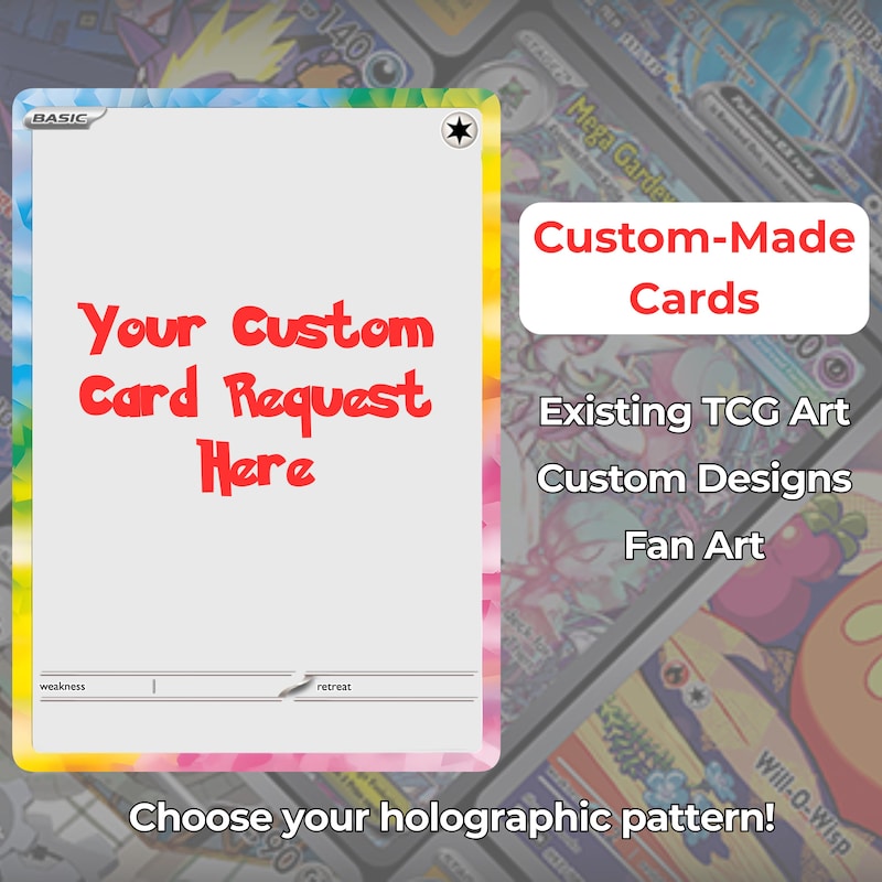 Fan Made Pokémons Cards - Etsy