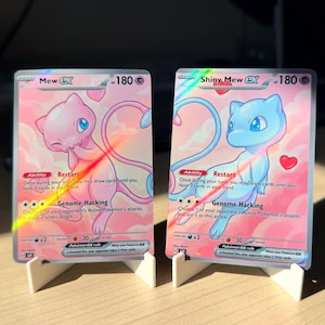 Mew Connecting Art Card Duo | Holographic Custom Fan-art (2-card Set ...