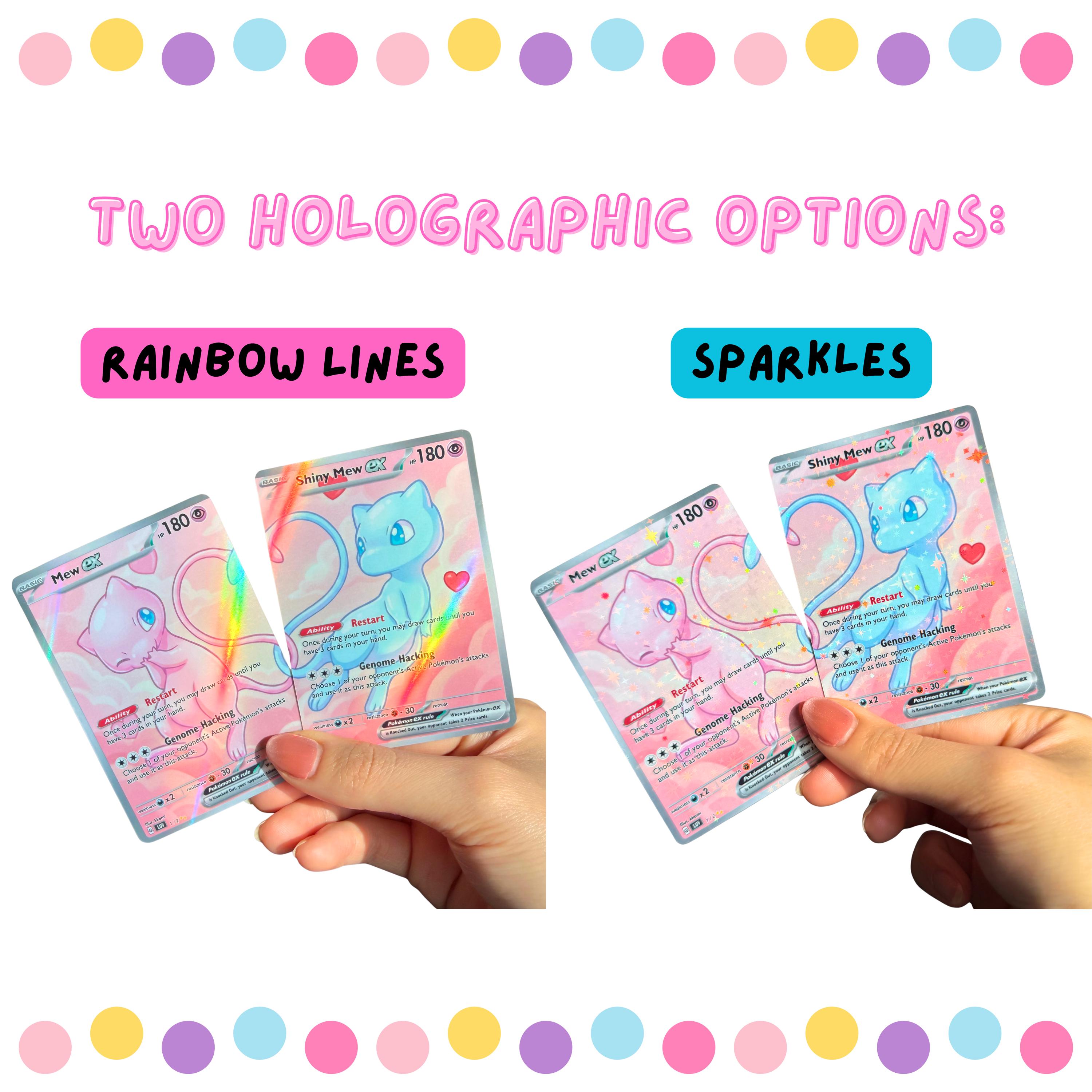 Mew Connecting Art Card Duo | Holographic Custom Fan-art (2-card Set ...