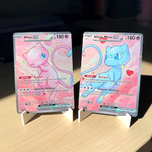Mew Connecting Art Card Duo | Holographic Custom Fan-art (2-card Set ...