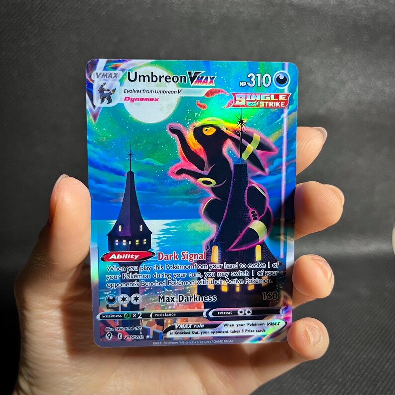 Eeveelution VMAX Proxy Card Bundle | Custom Collectible Display Cards ...