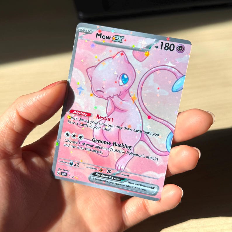Mew Connecting Art Card Duo | Holographic Custom Fan-art (2-card Set ...