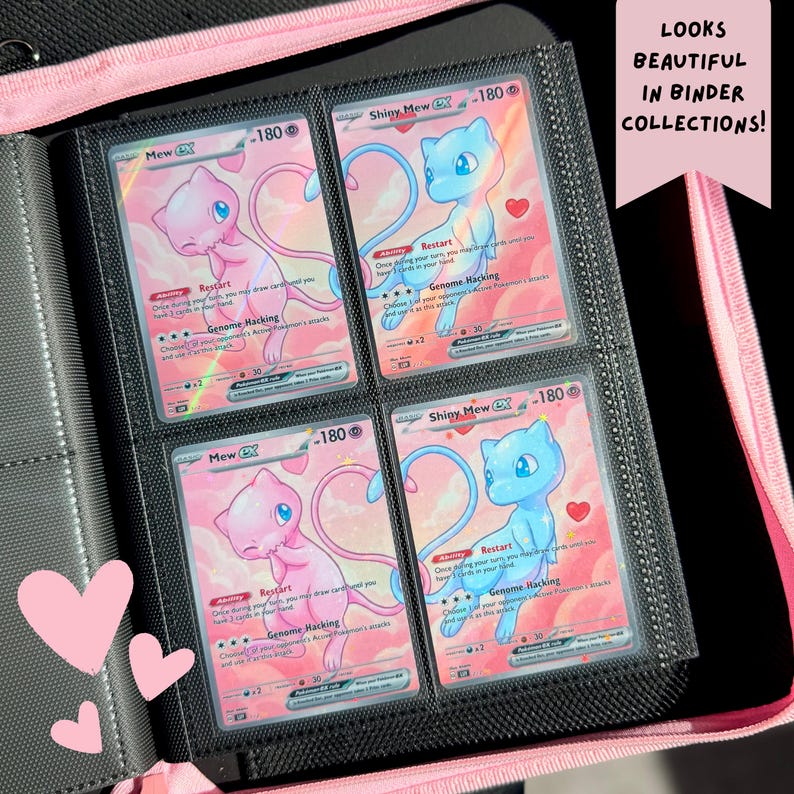 Mew Connecting Art Card Duo | Holographic Custom Fan-art (2-card Set ...