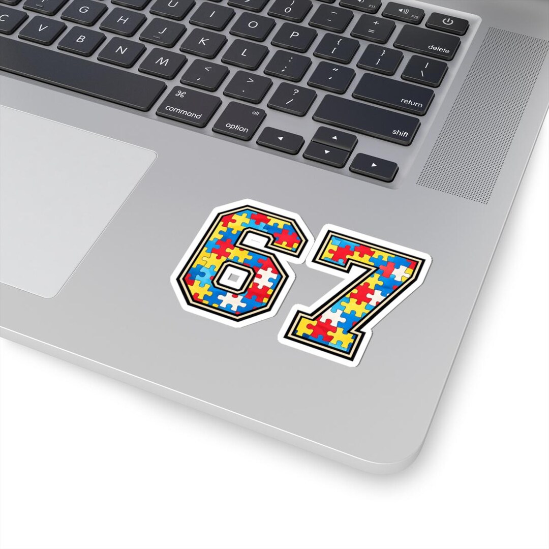 Puzzle Piece Number 67 Sticker | Laptop, Water Bottle Decal - Etsy