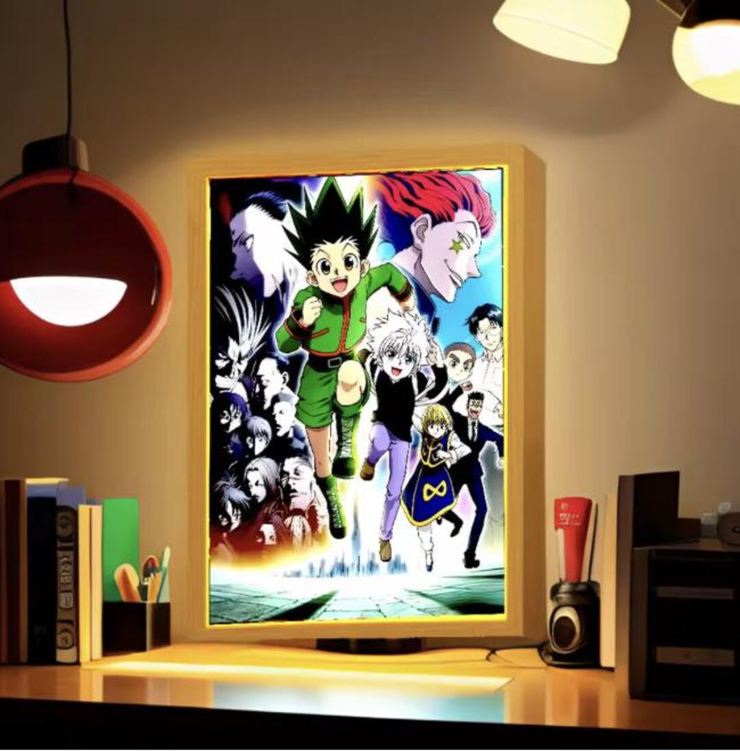 Hunter X Hunter LED Lamp – Anime Light Frame Killua & Gon, USB Night ...