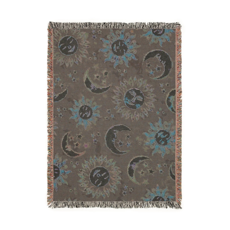 90s Inspired Whimsigoth Woven Blanket | Dreamy Blanket, Tapestry, Throw ...