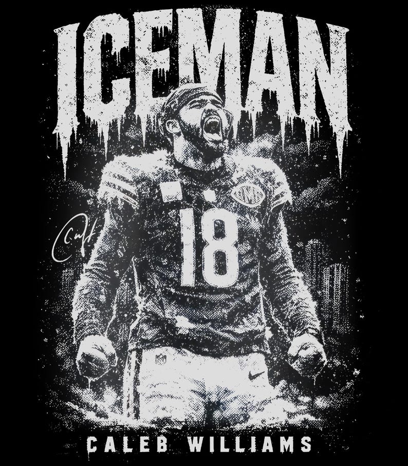 Caleb Williams PNG File, ICEMAN Png, Game Day Football Digital File ...