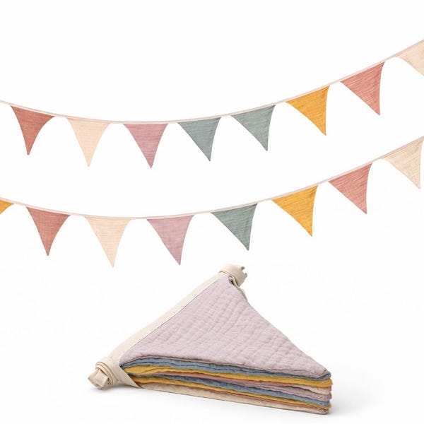 Fabric Bunting Pastel - Etsy
