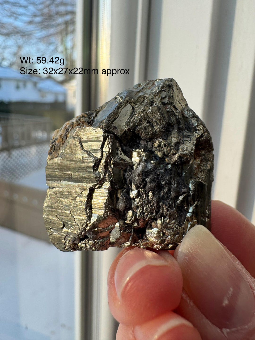 Myanmar Pyrite Crystal Cluster | Natural Metallic Fool’s Gold Specimen ...