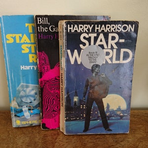 Harry Harrison Book Block, Sci-fi Book Block X 3 - Etsy